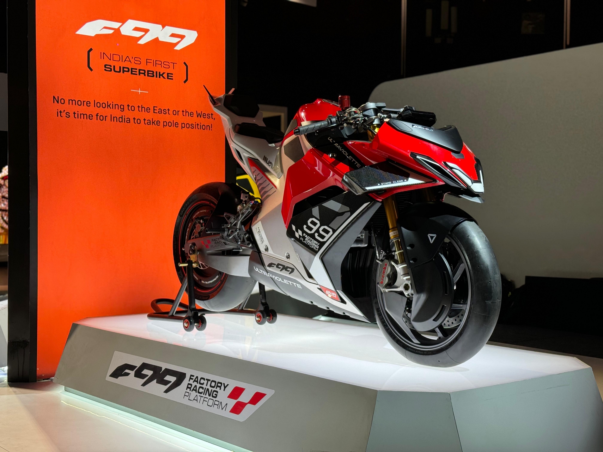 Ultraviolette unveils the F99 Factory Racing Platform - xBhp.com : The ...